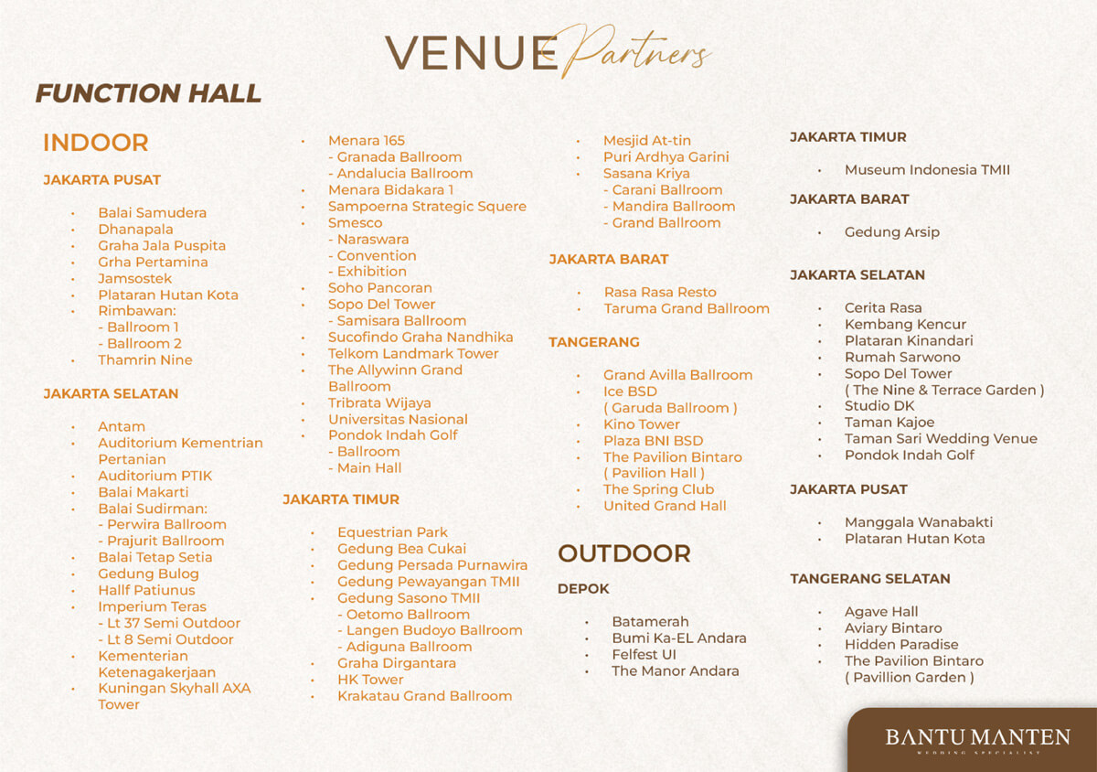 Bantu Manten – Wedding Package – Bantu Group Indonesia
