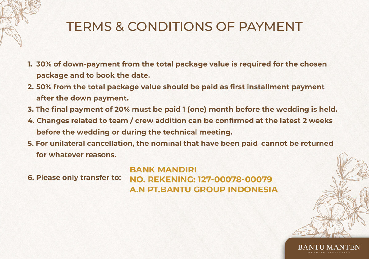 Bantu Manten – Wedding Package – Bantu Group Indonesia